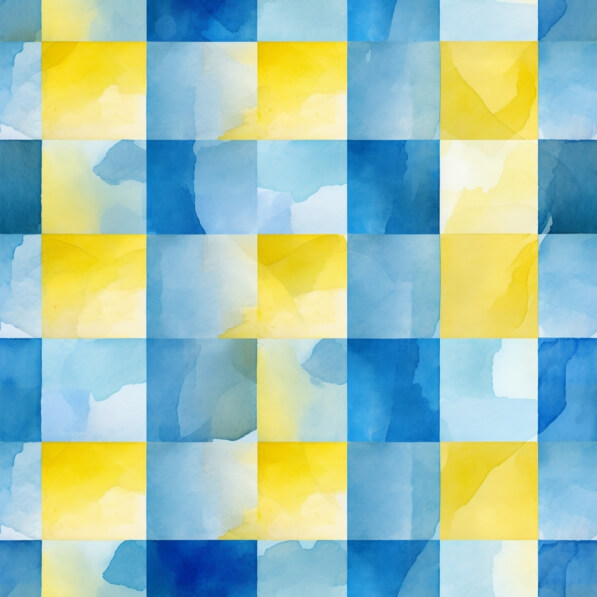 Download Blue and Yellow Checkered Abstract Painting Patterns Online ...