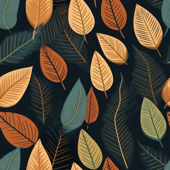 Download Seamless Autumn Leaves Pattern Patterns Online - Creative Fabrica