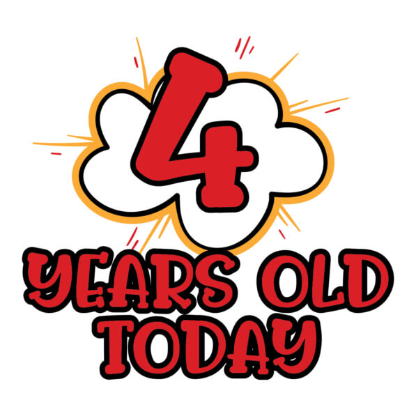 Download Adorable '4 Years Old Today' Drawing Quotes Online - Creative ...