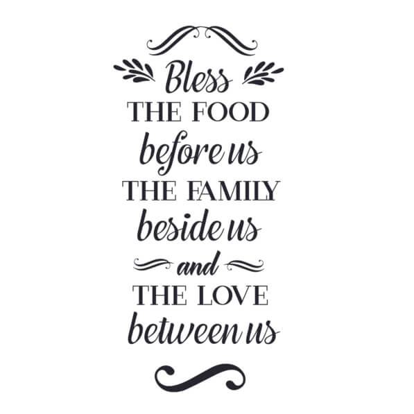 Download Blessing for Food and Family Quotes Online - Creative Fabrica