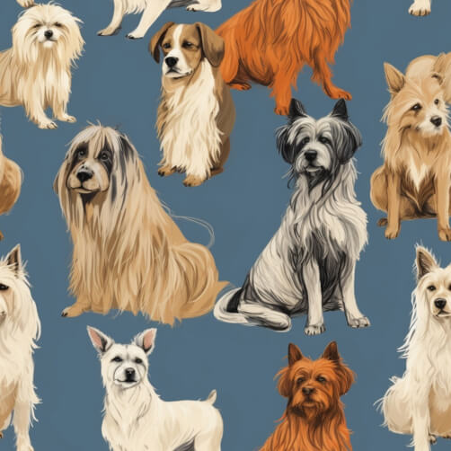 Download Seamless Pattern of Colorful Dachshund Dogs Patterns Online ...