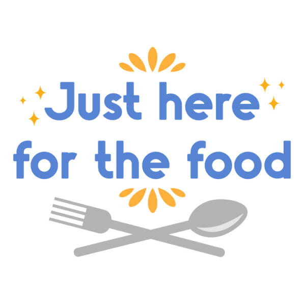 Download Healthy Eating Sign with Cutlery Quotes Online - Creative Fabrica