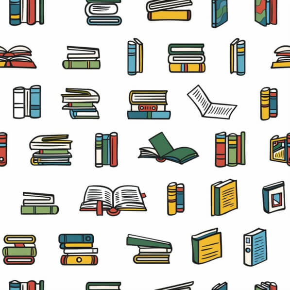 Download Seamless Book Pattern Patterns Online - Creative Fabrica