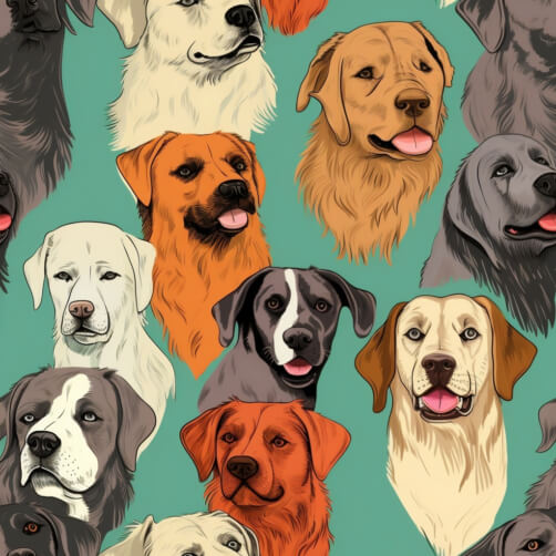 Download Seamless Pattern of Colorful Dachshund Dogs Patterns Online ...
