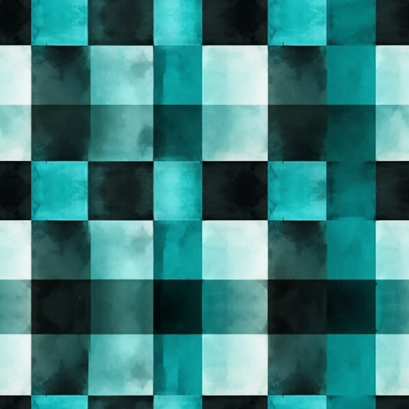 Download Teal and Black Checkered Pattern Watercolor Art Patterns ...