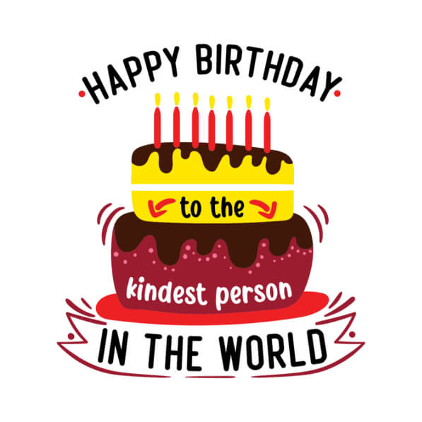 Download Happy Birthday Cake with Kindness Message Quotes Online ...