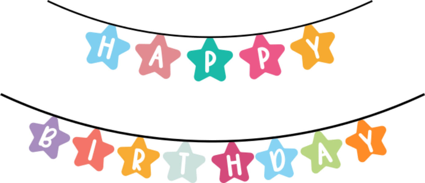Download Colorful Birthday Banners and Stars Quotes Online - Creative ...