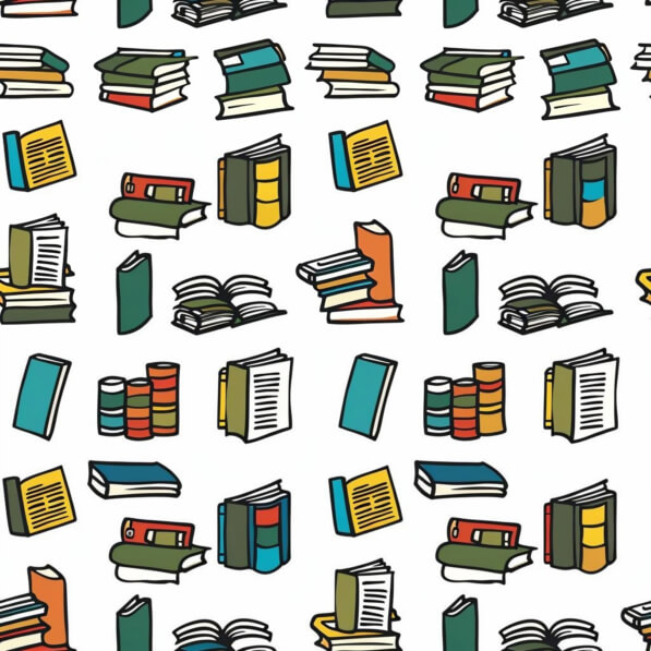Download Colorful Books Seamless Pattern Patterns Online - Creative Fabrica