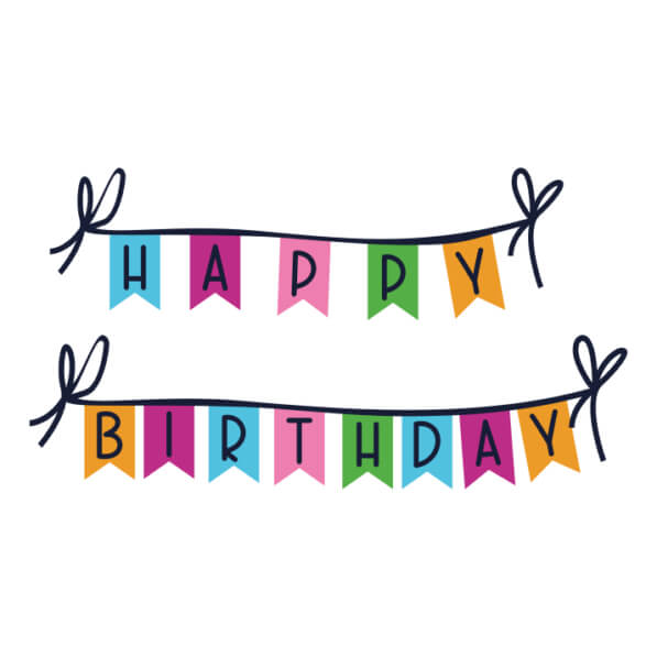 Download Colorful Happy Birthday and Birthday Party Banners Quotes ...