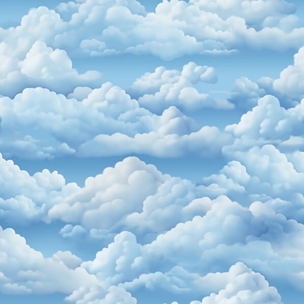Download Seamless Blue Clouds Pattern Patterns Online - Creative Fabrica