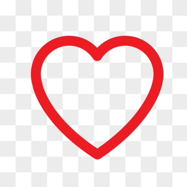 Download Red Heart-Shaped Icon PNGs Online - Creative Fabrica
