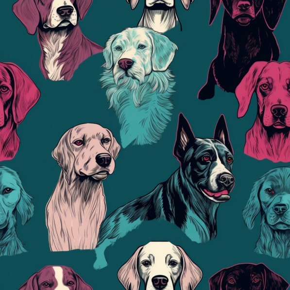 Download Seamless Dog Pattern Patterns Online - Creative Fabrica