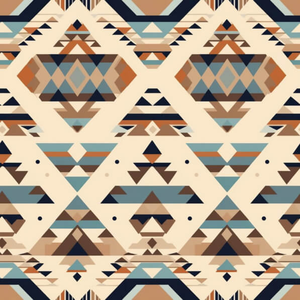 Download Geometric Pattern in Shades of Brown, Beige, and Blue Patterns ...