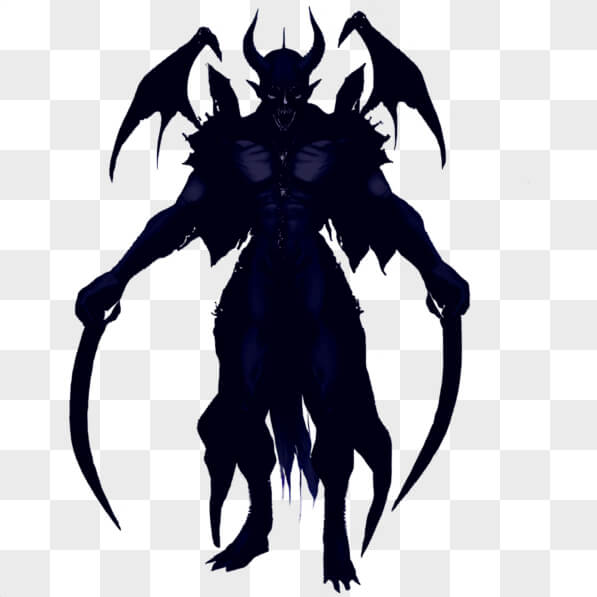 Download Dark-Skinned Demon with Outstretched Arms PNGs Online ...