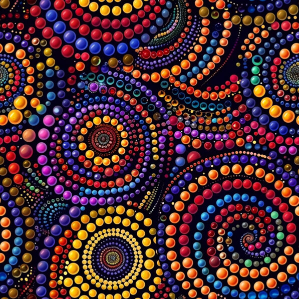 Download Colorful Abstract Pattern of Circles and Spirals Patterns ...