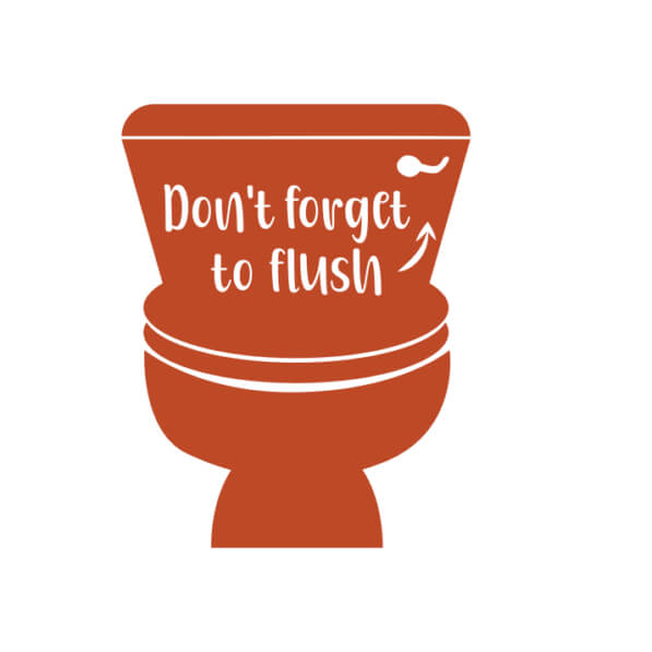 Download Toilet Bowl with 'Don't Forget to Flush' Message Quotes Online ...