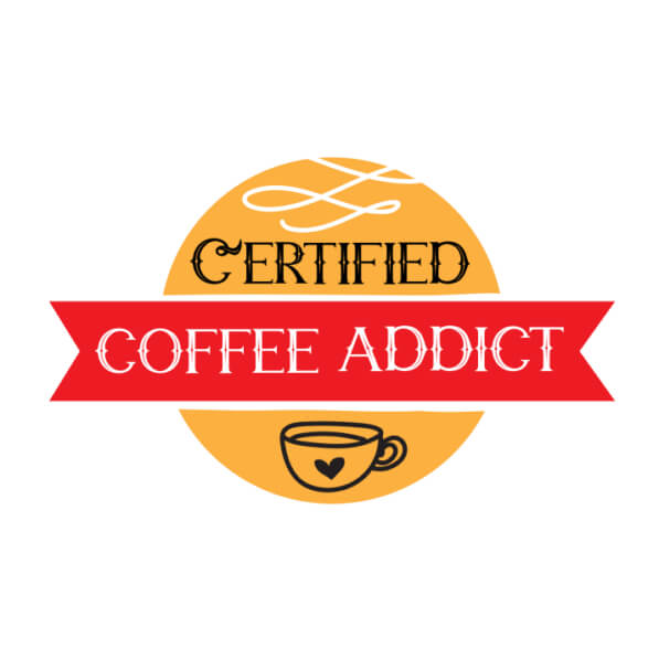 Download Certified Coffee Addict Logo Quotes Online - Creative Fabrica