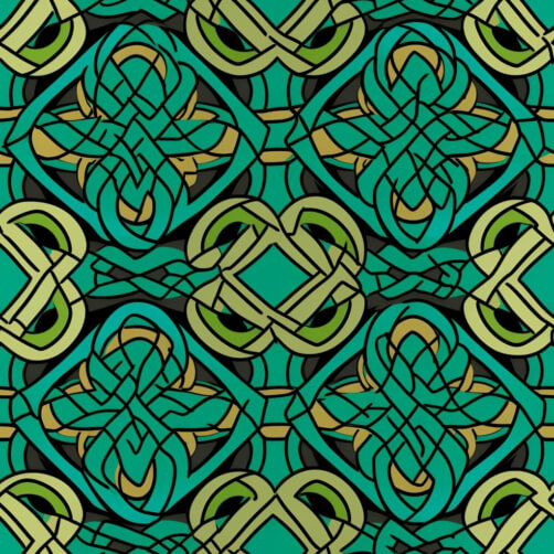 Download Seamless Celtic Knots and Floral Ornaments Pattern Patterns ...