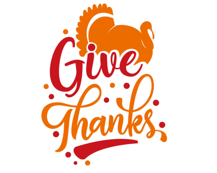 Download Festive Turkey with 'Give Thanks' Message Quotes Online ...