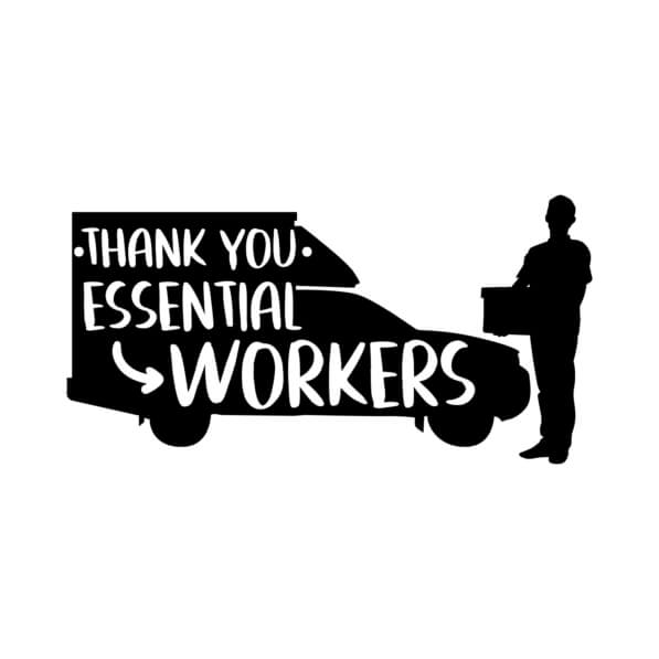 Download Gratitude to Essential Workers Quotes Online - Creative Fabrica