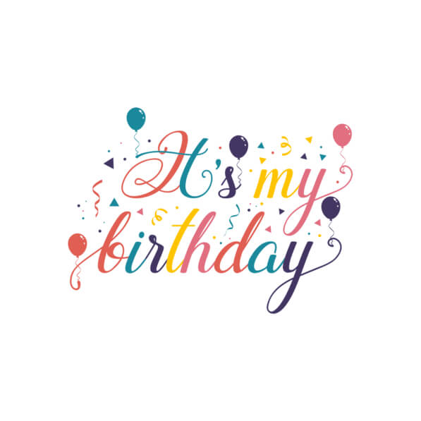 Download Colorful Birthday Card with Balloons and Confetti Quotes ...