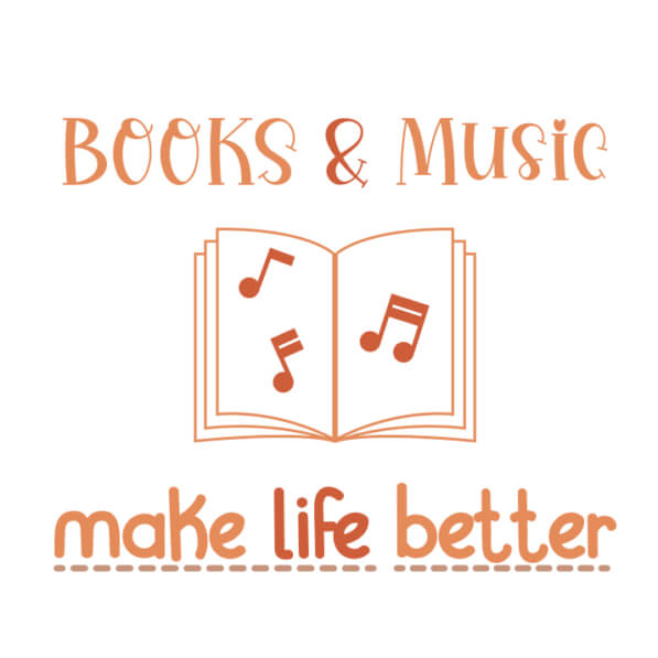 Download Open Book with 'Books & Music Make Life Better' Message Quotes ...