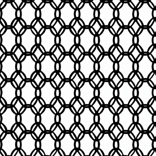 Download Seamless Black and White Interlocking Circles Pattern Patterns ...