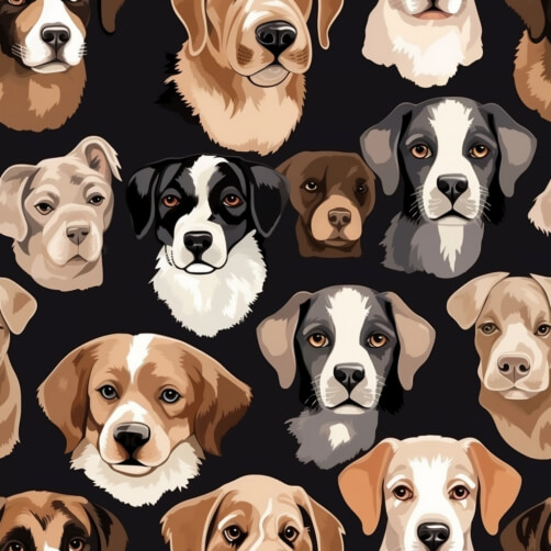 Download Seamless Pattern of Colorful Dachshund Dogs Patterns Online ...