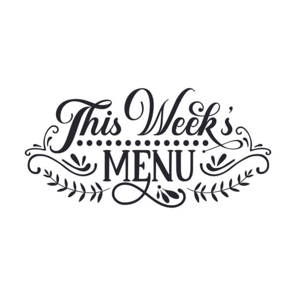 Download This Week's Menu - Calligraphic Design Quotes Online ...