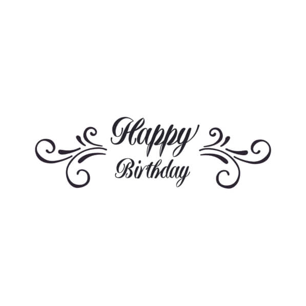 Download Black and White Happy Birthday Sign Quotes Online - Creative ...