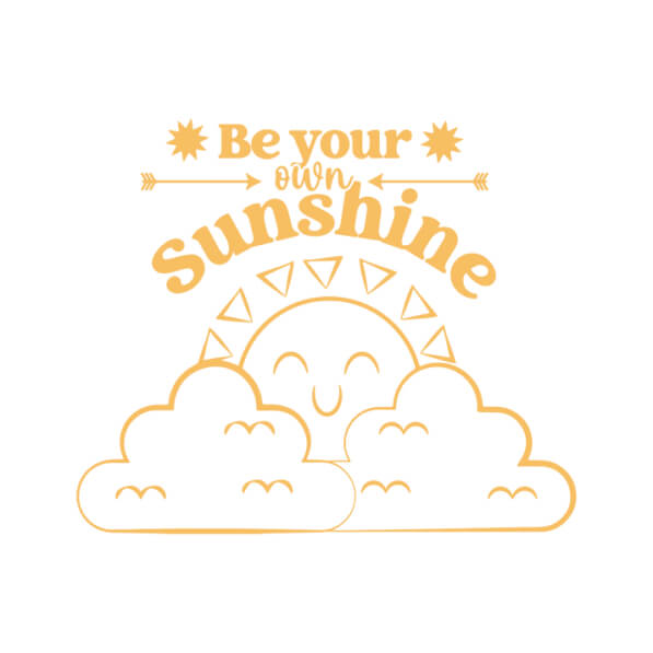 Download Sun and Clouds with 'Be Your Own Sunshine' Message Quotes ...