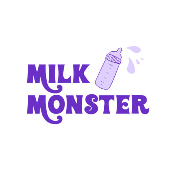 Download Purple Milk Monster Baby Bottle Quotes Online - Creative Fabrica