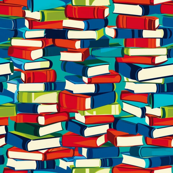 Download Colorful Book Stacks Seamless Pattern Patterns Online ...