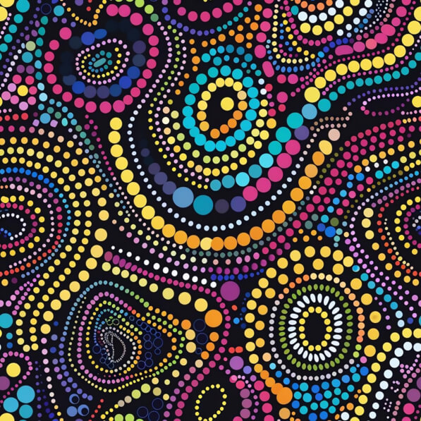 Download Colorful Dot Pattern on Black Background Patterns Online ...