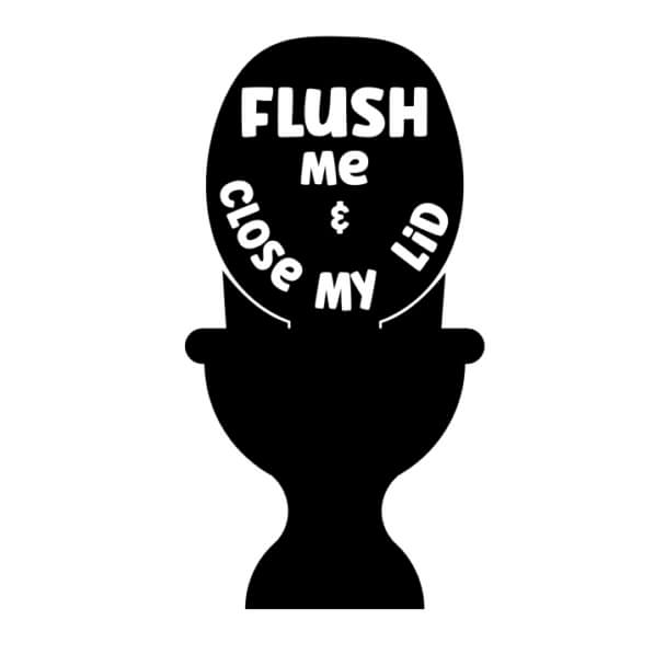 Download Toilet Silhouette with Humorous Messages Quotes Online ...