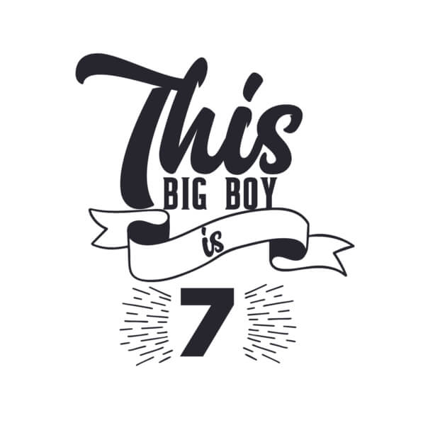 Download Birthday Card with 'This Big Boy Is 7' Text Quotes Online ...