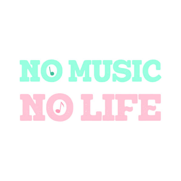 Download No Music No Life Poster Quotes Online - Creative Fabrica