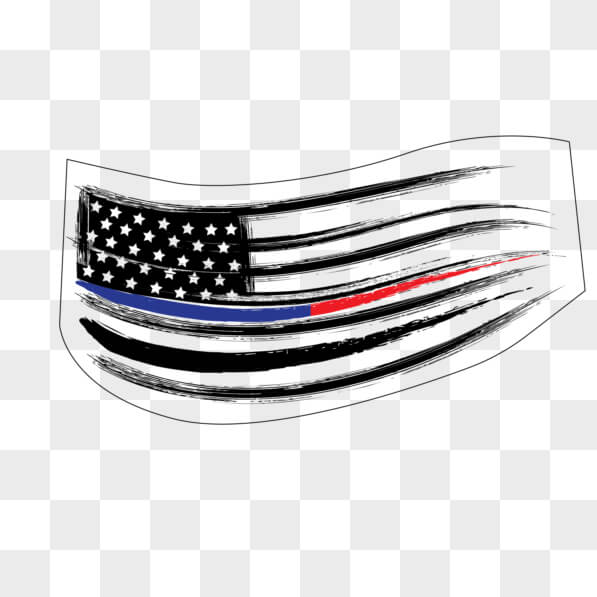 Download American Flag Decal for Police Officers or Firefighters PNGs ...