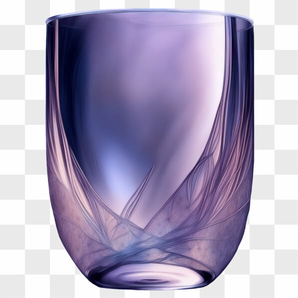 Download Purple Glass Vase with Abstract Design PNGs Online - Creative ...