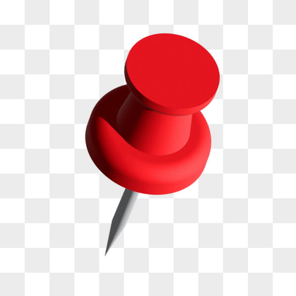 Descarga Chincheta roja en fondo blanco PNGs En Línea - Creative Fabrica