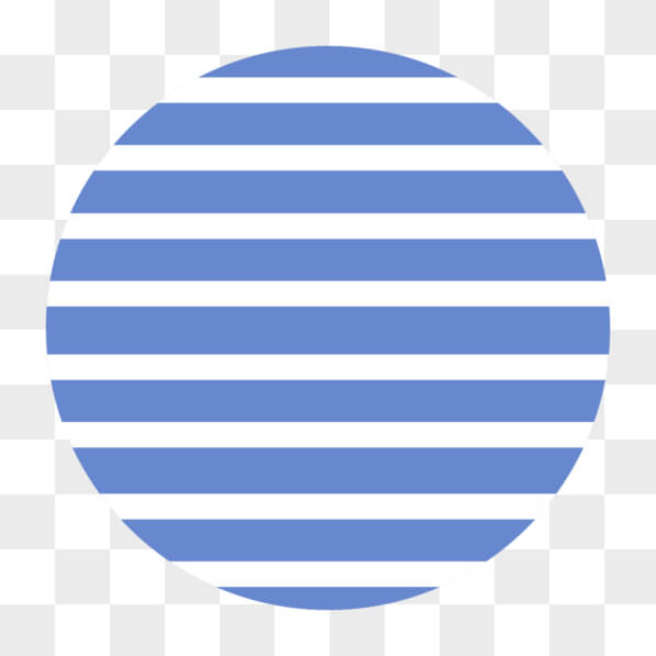 Scarica Icona cerchio a righe blu e bianche PNGs Online - Creative Fabrica