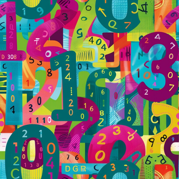 Download Colorful Numbers Educational Background Pattern Patterns ...