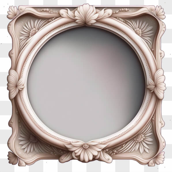 Download Ornate Circular Frame with Floral Patterns PNGs Online ...