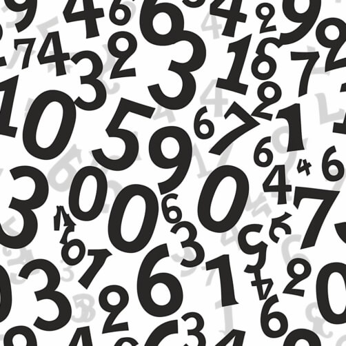 Download Black and White Numbers Pattern Patterns Online - Creative Fabrica