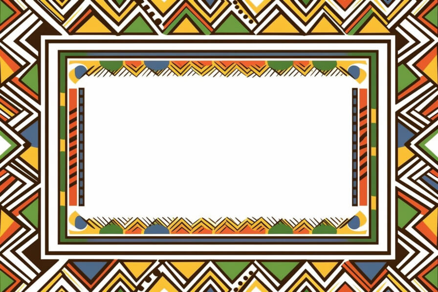 Download Colorful African Pattern Frame Backgrounds Online - Creative ...