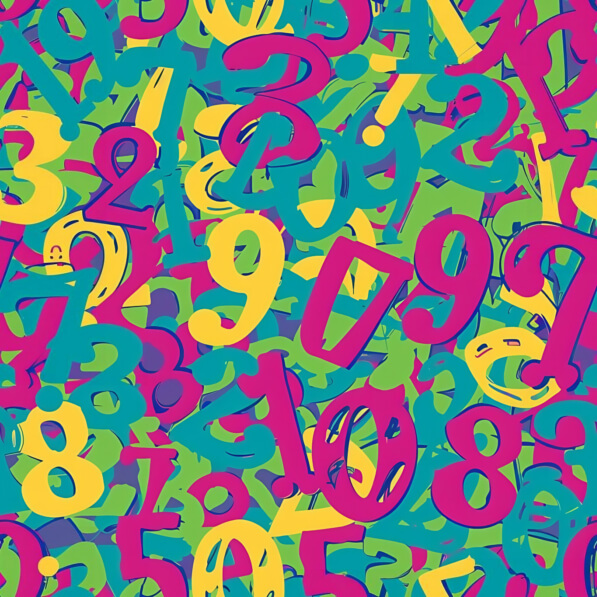 Download Colorful Numbers Background Patterns Online - Creative Fabrica