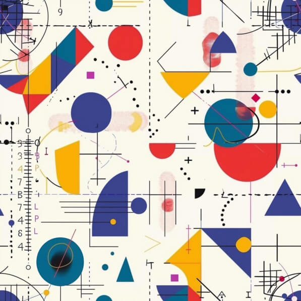 Download Colorful Geometric Pattern on White Background Patterns Online ...