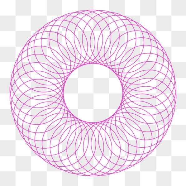 Download Abstract Circular Design with Pink Lines PNGs Online ...