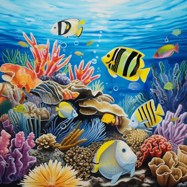 Download Colorful Underwater Painting Backgrounds Online - Creative Fabrica