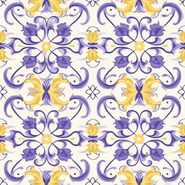 Download Purple and Yellow Floral Seamless Pattern Patterns Online ...